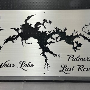 Weiss Lake Custom Map - Etsy