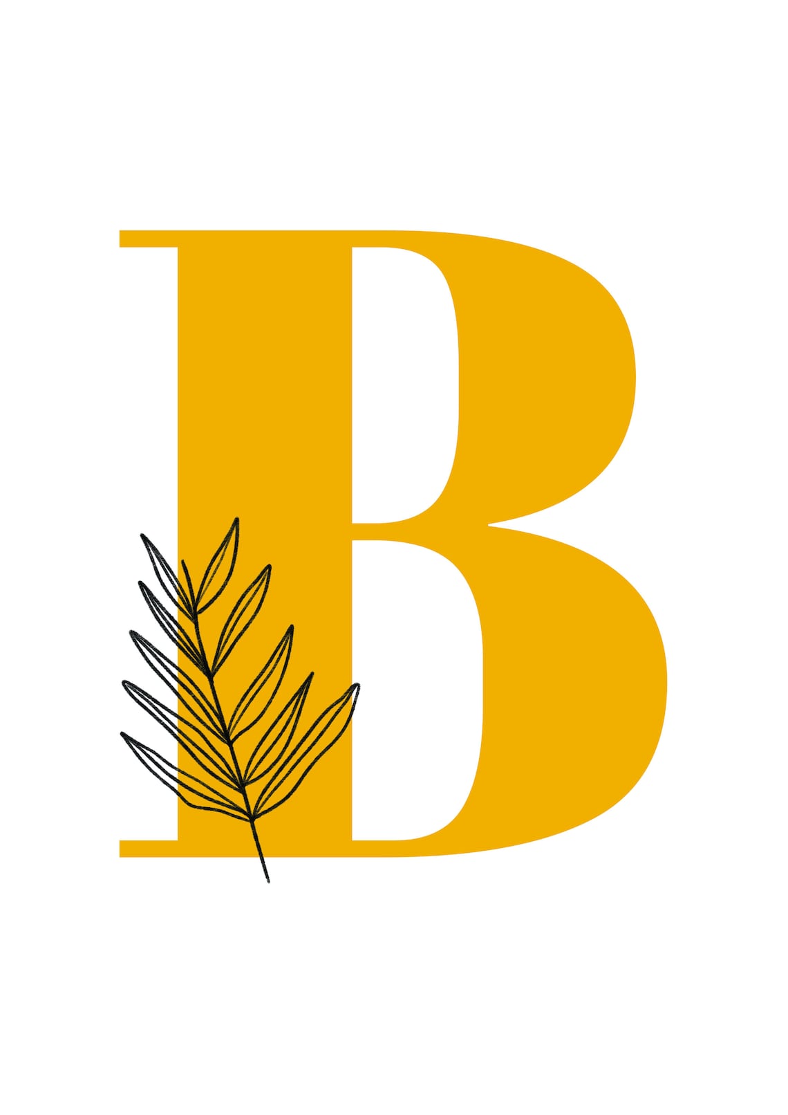 Letter B Printable Alphabet Letter B Initial Letter Print - Etsy