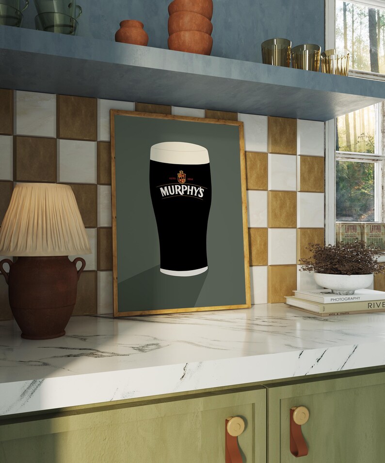 Irish Pint Illustration Print, Cork Stout, Irish Alcohol, Irish Pub ...