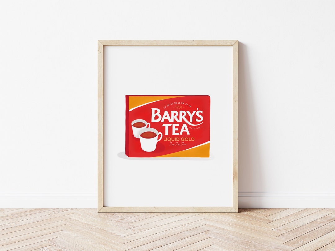 Barrys Tea Illustration Print, Irish Art Print, Ireland Illustration ...