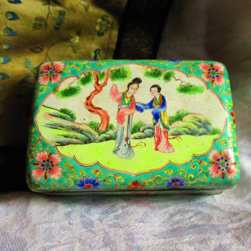 Chinese Enamel Box - Etsy