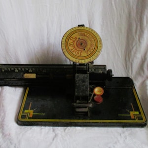 Antique Typewriter, Edwardian, Strange Design, Very Rare, Steampunk ...