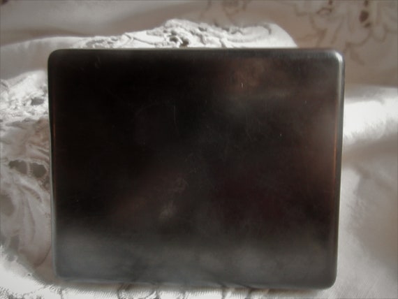 bakelite art deco compact case, with handpainted disc… - Gem