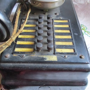 Very Rare, Desirable Wall Phone With Extensions, 1913 Wall Phone, Intercom Style, Front Bells ...