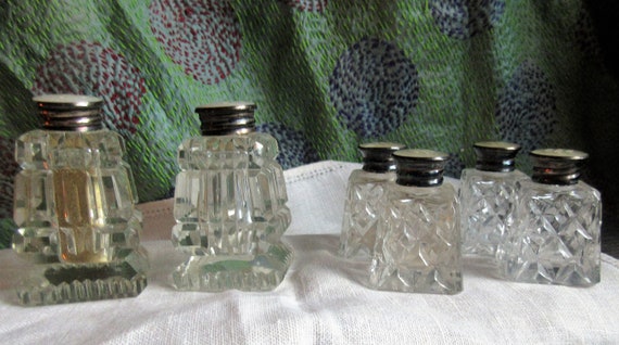 Cut glass salt and pepper shakers store
