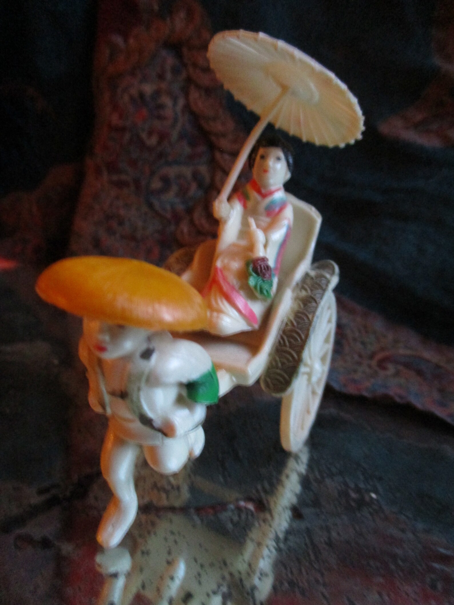 1920's Hand Painted Celluloid Toy Asian Woman and - Etsy