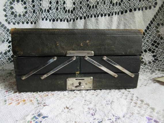 Victorian travel case, jewelry box, accordion style f… - Gem