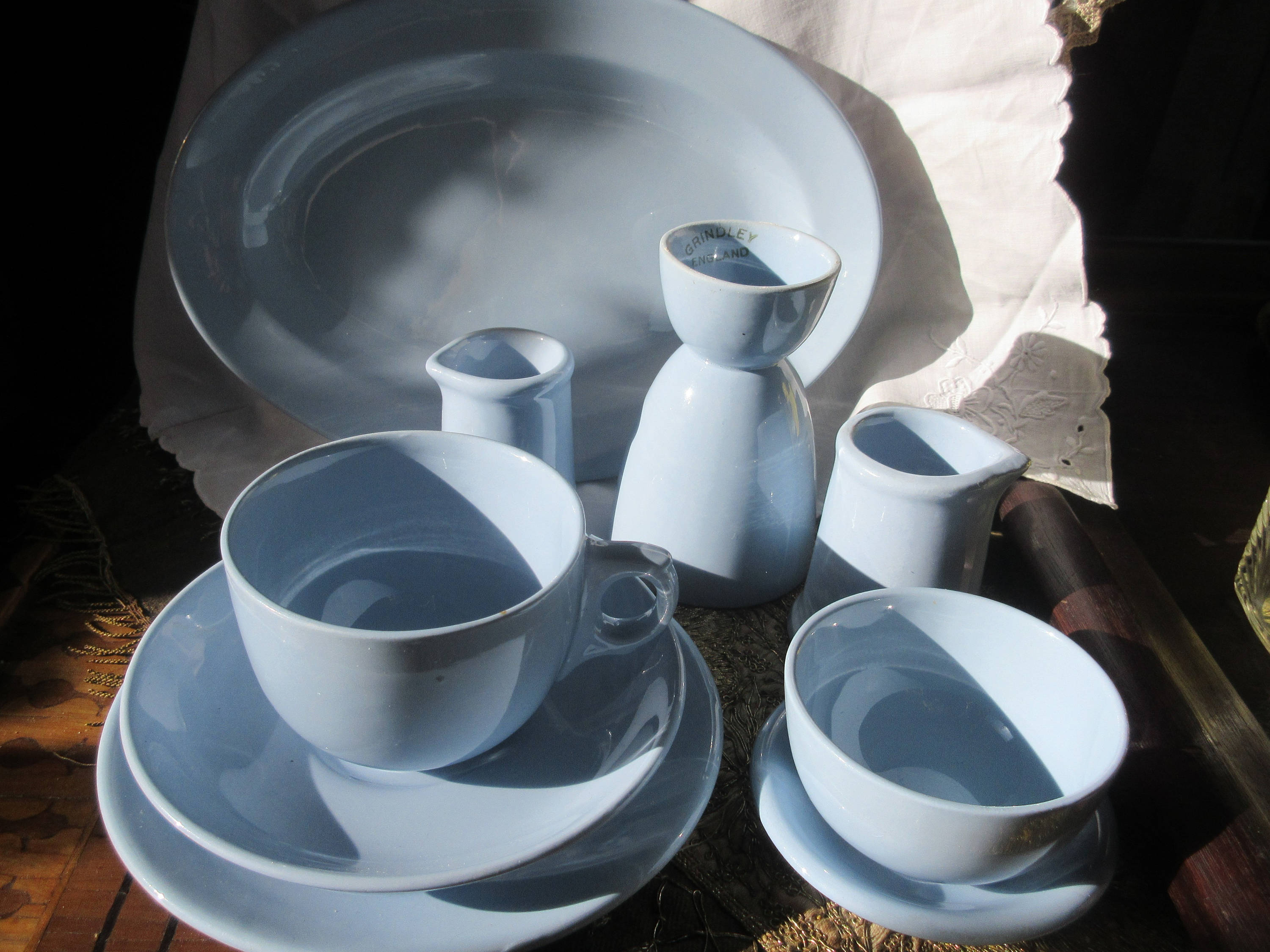 Art Pottery Breakfast Set, Pale Blue, Grindley 1930s, English Pottery ...