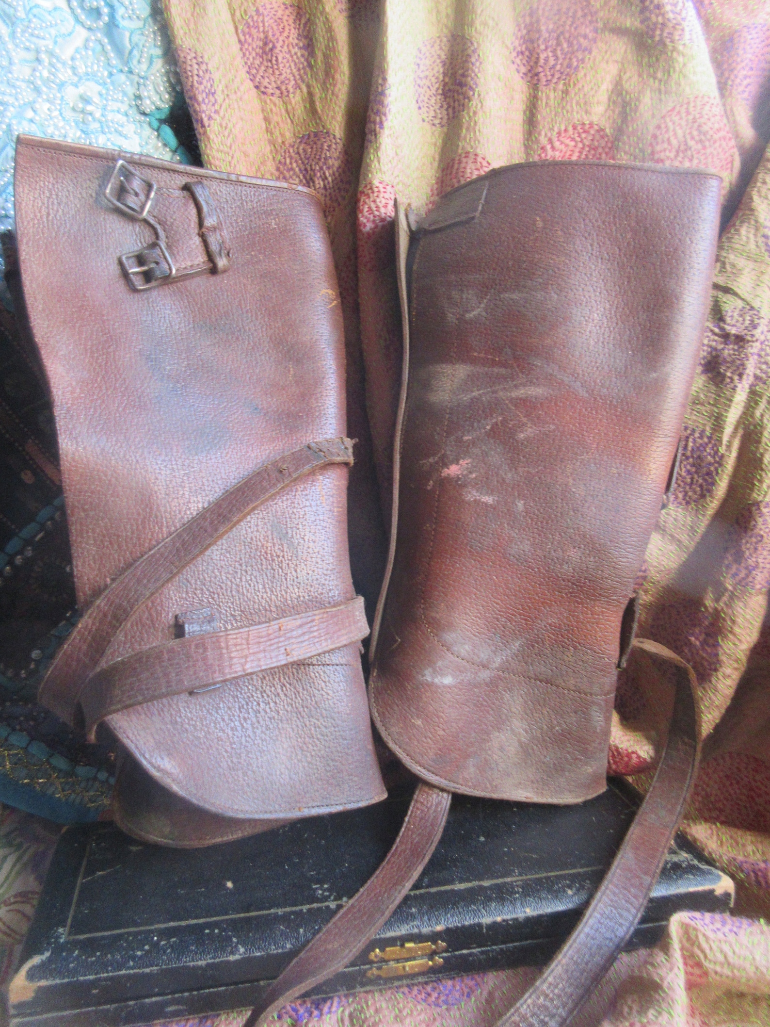 WW1 Leather Military Spats Officer Spats Brown and Heavy - Etsy