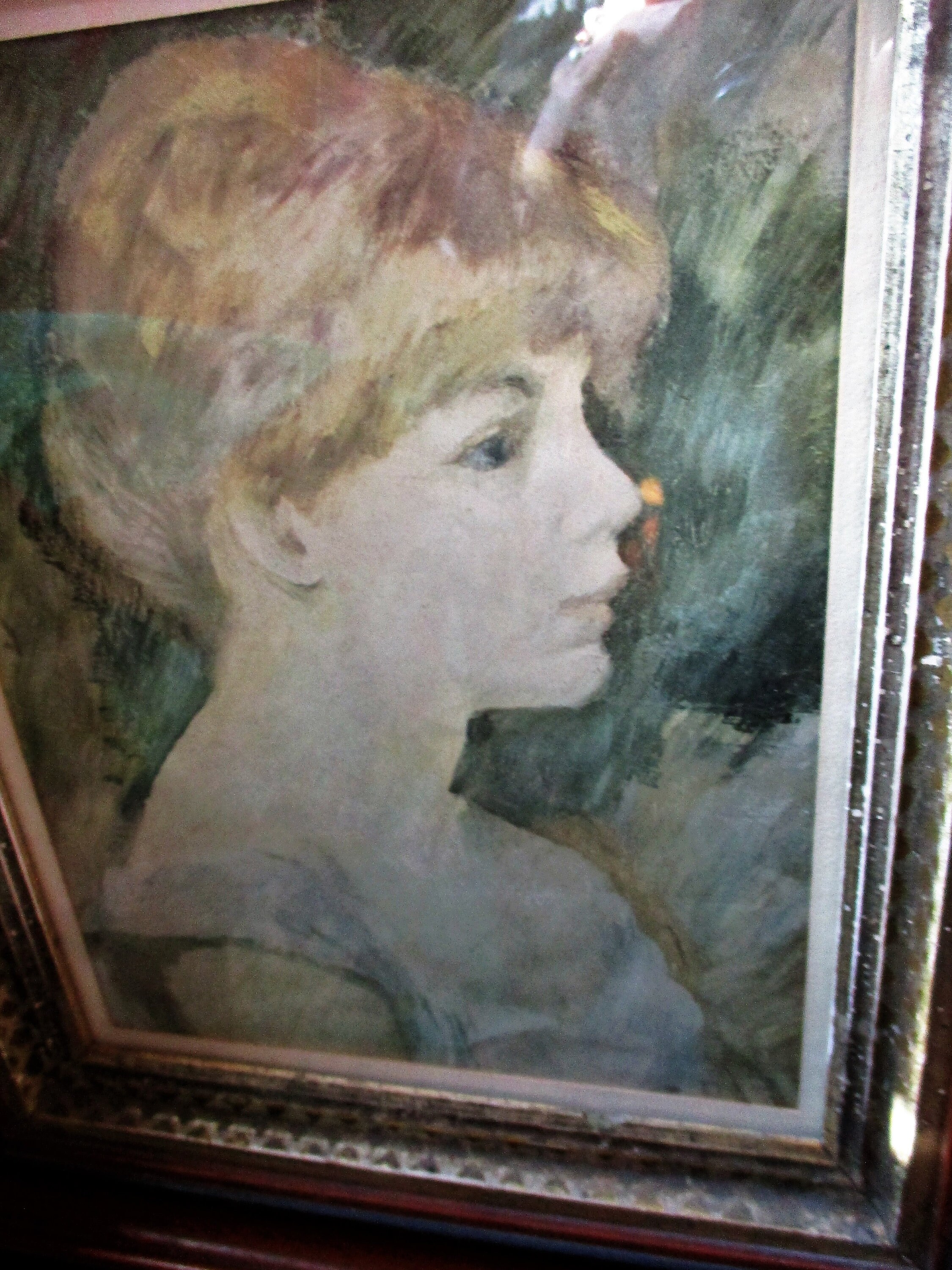 Antique Shadow Frame With Portrait of Woman, 1800's Frame ...