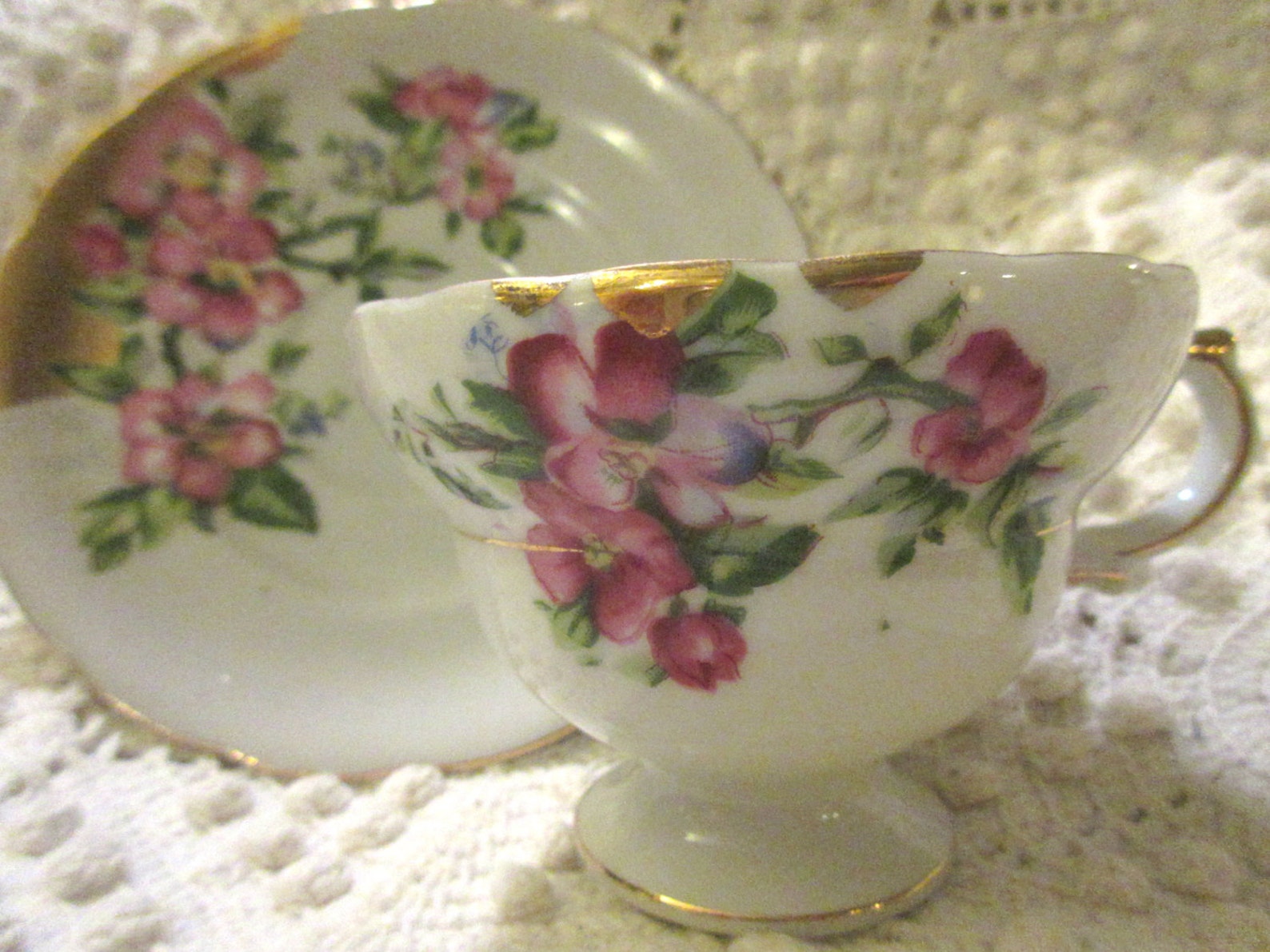 Hand Painted Tea Cup and Saucer, Shafford, Made in Japan, Vintage 1920 ...