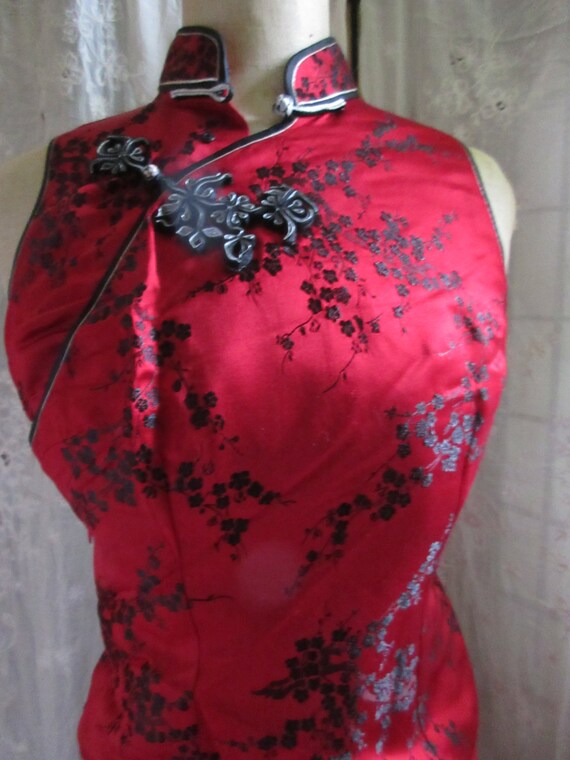 1970's silk Cheongsam dress, hand made in Hong Kong, … - Gem