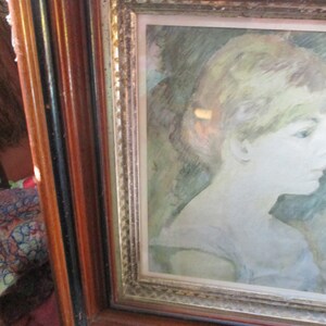 Antique Shadow Frame With Portrait of Woman, 1800's Frame ...