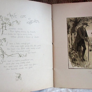 We Are Seven, Victorian Book, Poem by William Wordsworth ...