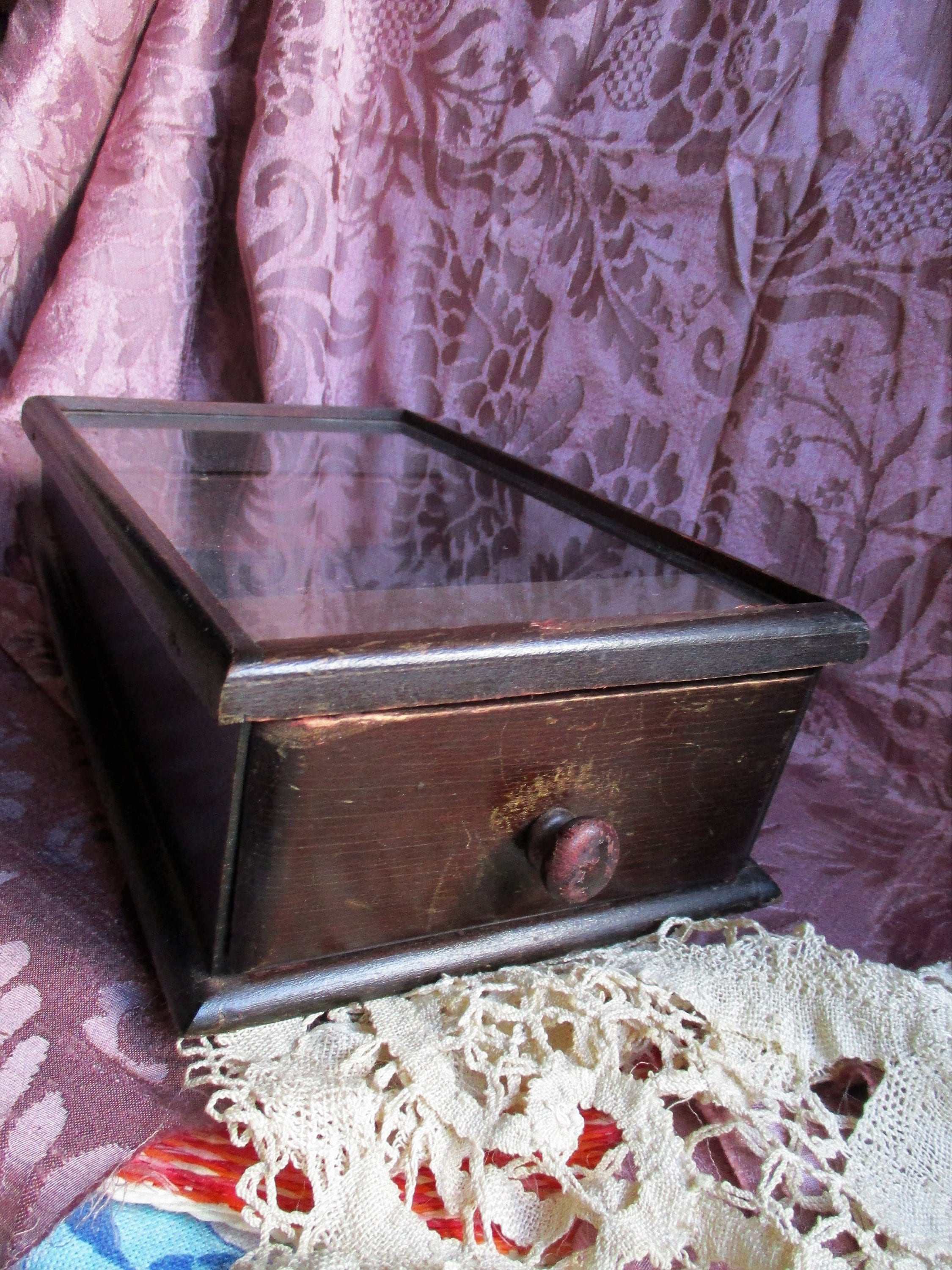 1800's General Store Display Case Small Wooden Case With - Etsy