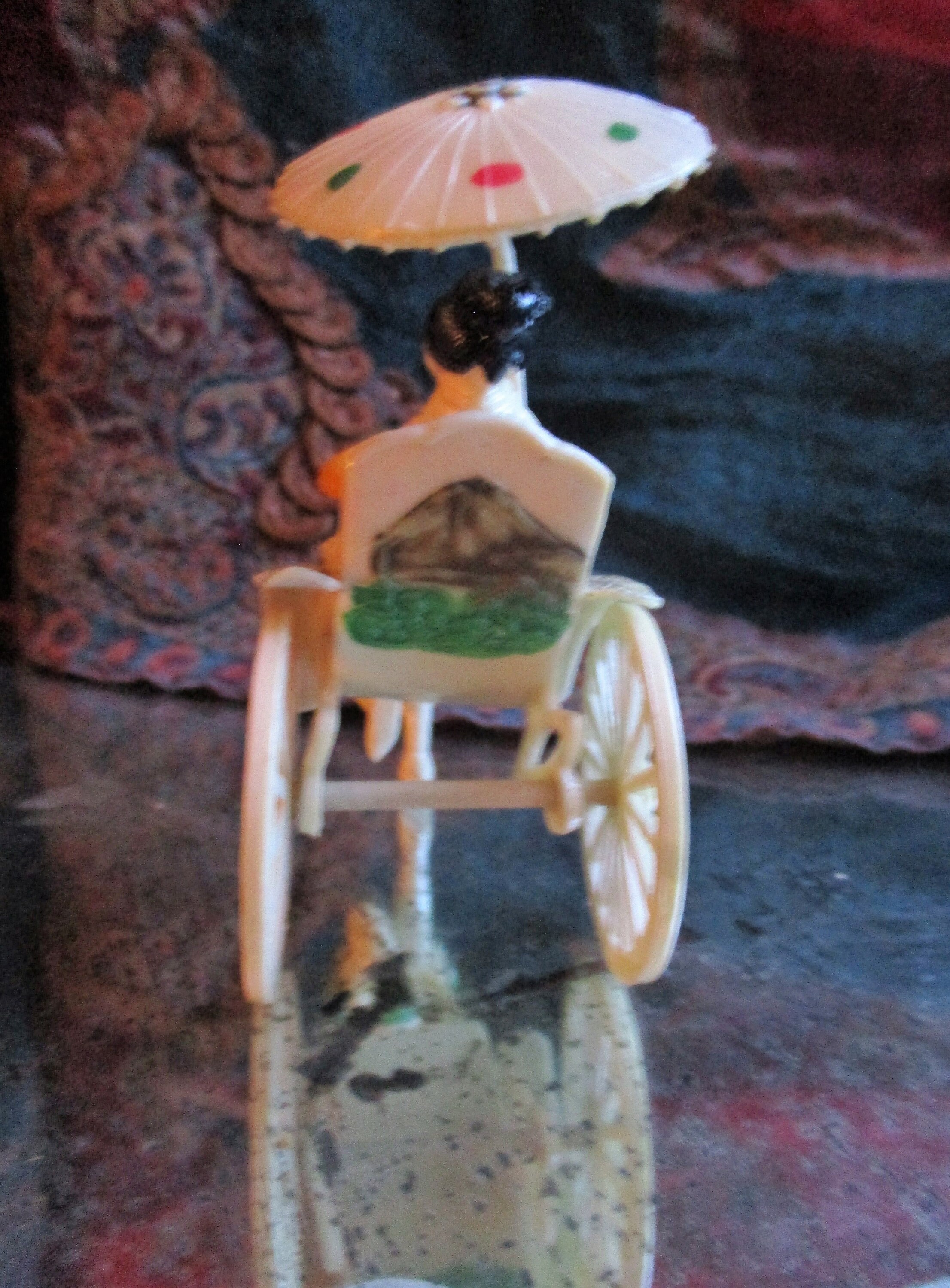 1920's Hand Painted Celluloid Toy Asian Woman and - Etsy