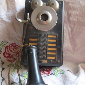 Very Rare, Desirable Wall Phone With Extensions, 1913 Wall Phone, Intercom Style, Front Bells ...