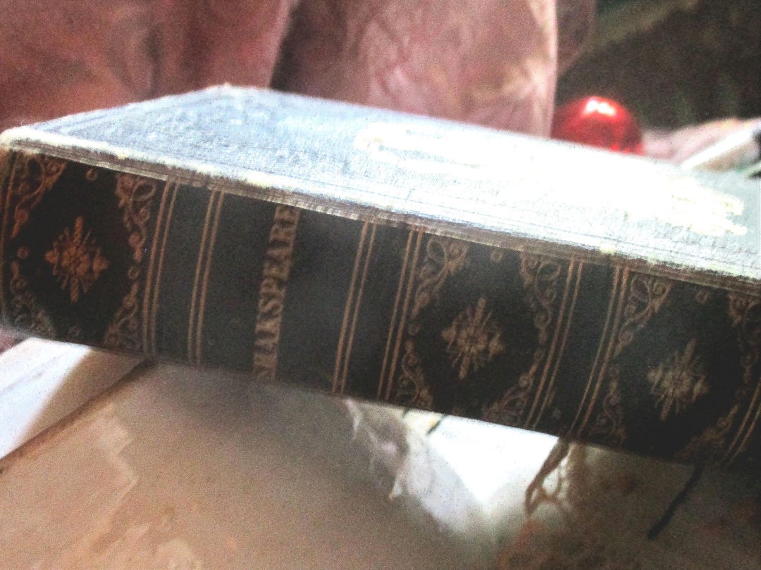 1839 Leather Bound Shakespeare, Complete Collection of Plays, Gold ...
