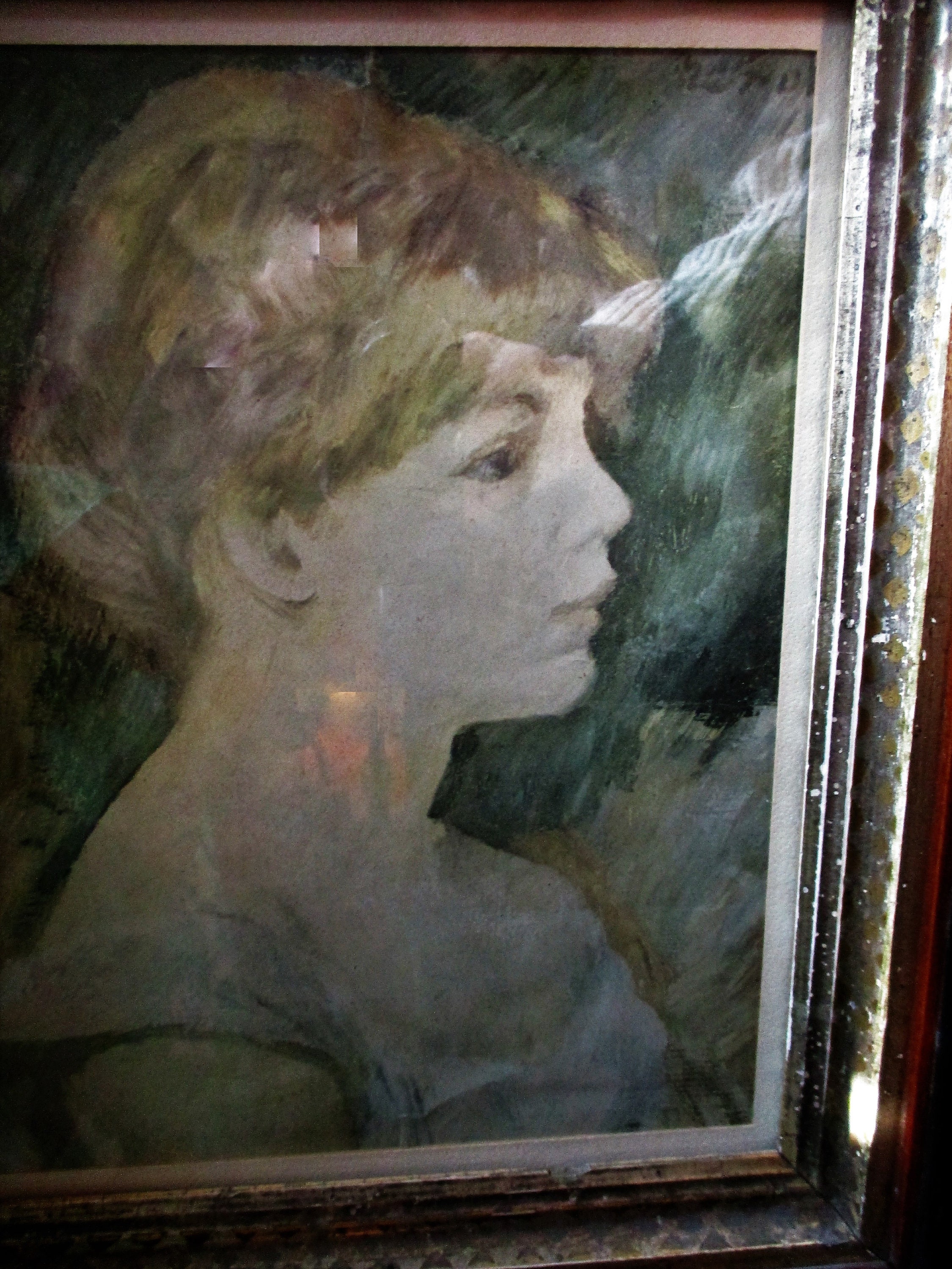 Antique Shadow Frame With Portrait of Woman, 1800's Frame ...