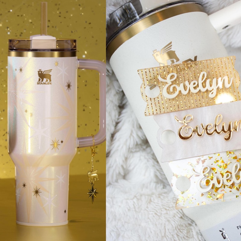 Stanley Name Gold and White - Etsy