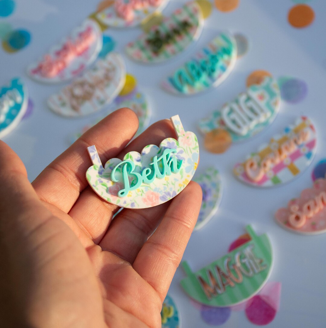 Owala Name Plate Freesip Custom Name Cherries Floral Cottagecore ...