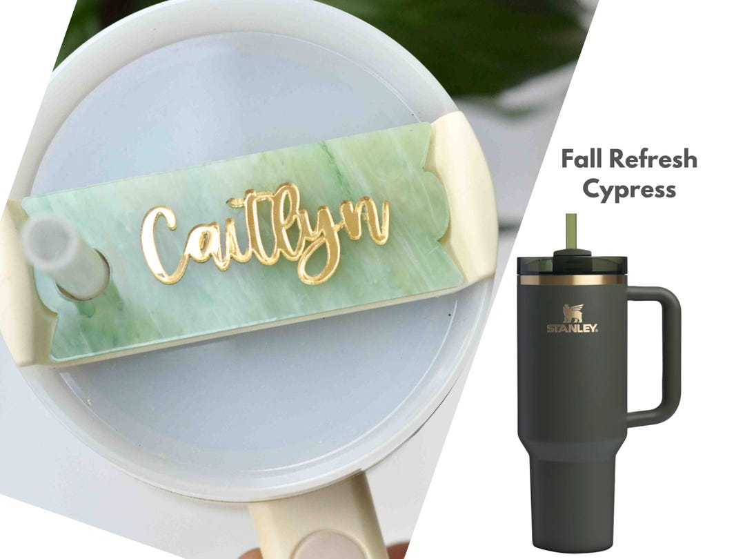 Cypress Fall Refresh Stanley Name Plate Lid Toppers Cup Accessories ...
