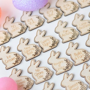 Easter Egg Hunt Tokens Set of 36 | Easter Egg Basket Stuffers Fillers ...