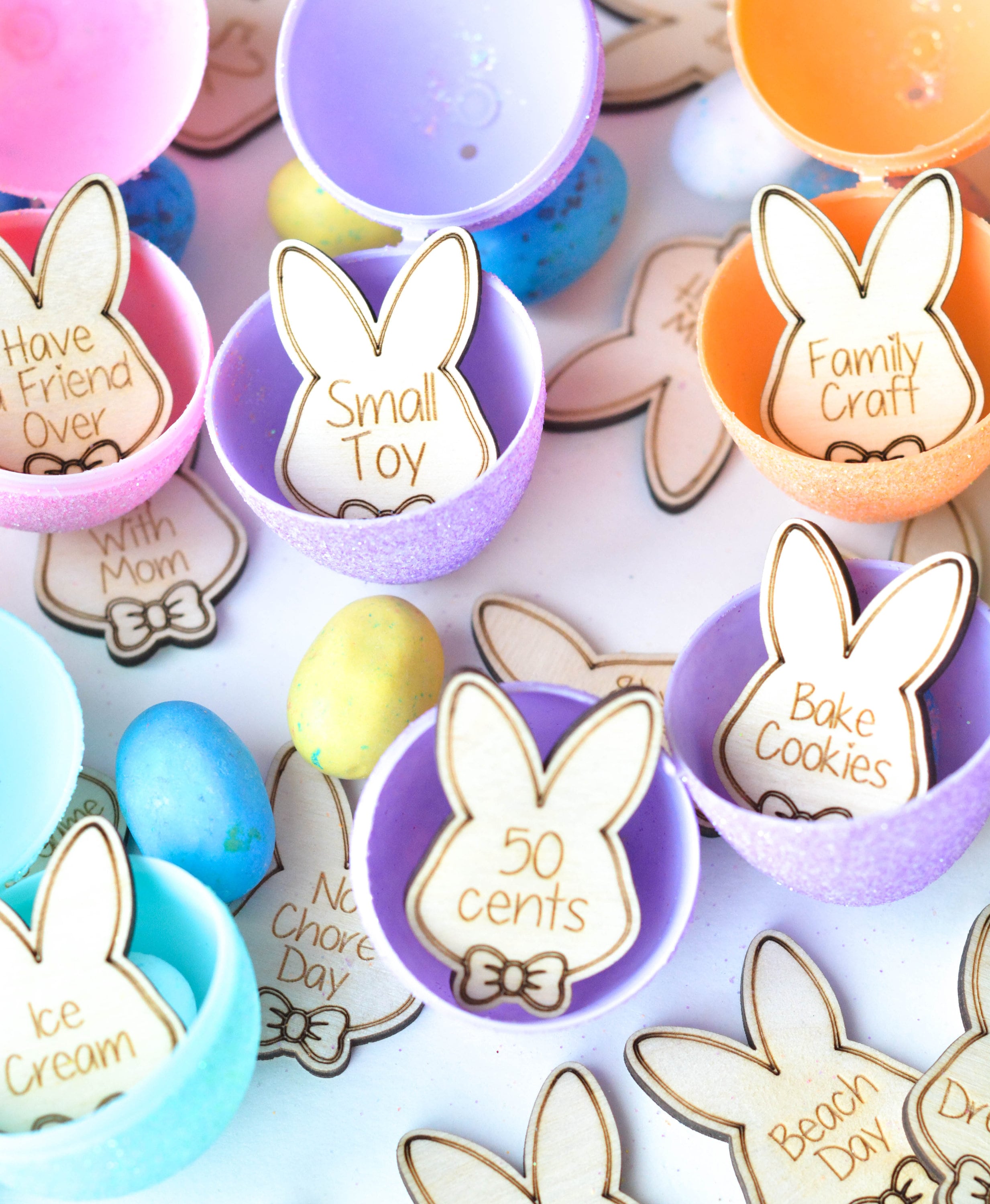 Easter Egg Hunt Tokens Set of 36 | Easter Egg Basket Stuffers Fillers ...