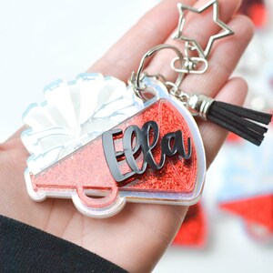 Cheer Team Gifts, Personalized Cheerleader Keychains, Custon Cheer Team ...