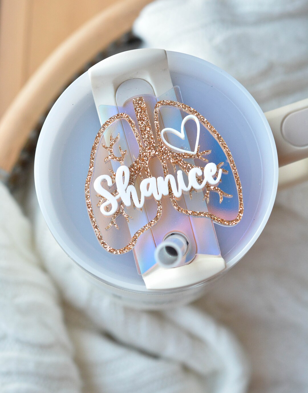 Respiratory Therapist Gift Stanley Name Plates Custom Lid Tumbler ...