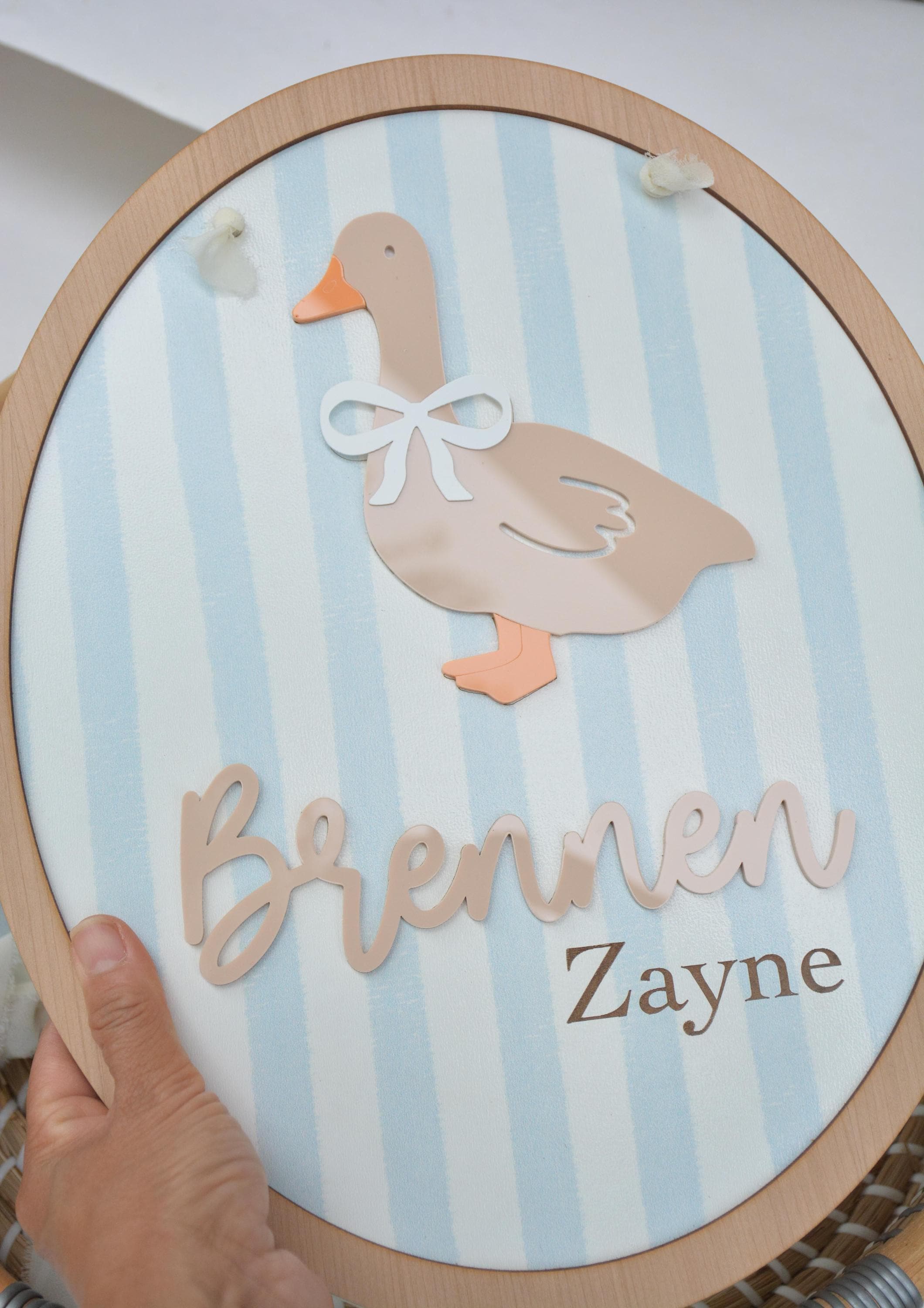 One Silly Goose Hospital Door Hanger Birth Announcement Sign Custom ...