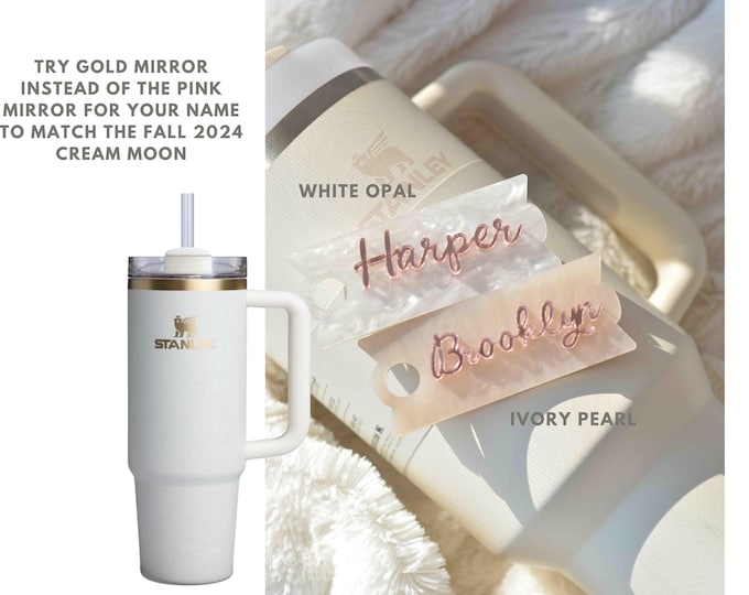 Cream Moon Stanley Bracelets Tumbler Boot Topper/ Charm Stacked ...