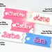Stanley Name Plates Lid Toppers Cup Accessories Pink Blue Personalized ...