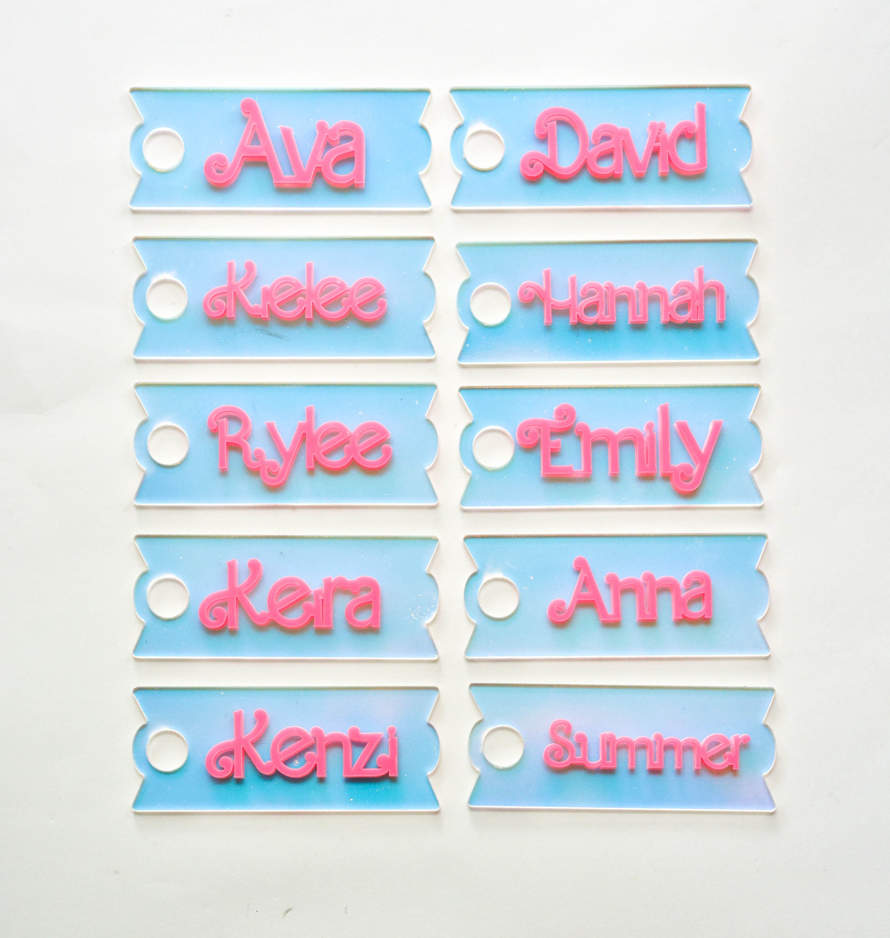Superstar Hot Pink and Purple Gradient Stanley Name Plates Lid Toppers ...