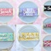 Stanley Name Plates Lid Toppers Cup Accessories Pink Blue Personalized ...