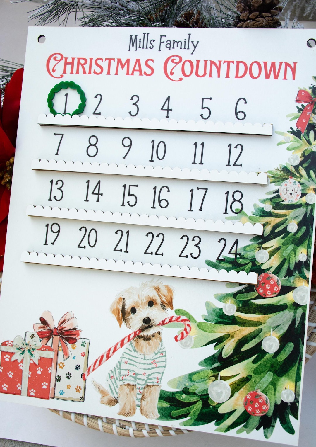 Christmas Countdown | Personalized Christmas Advent Calendar for Kids ...