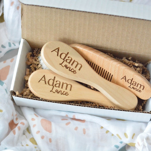 Comb and Brush Set - Etsy