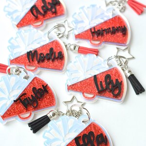 Cheer Team Gifts, Personalized Cheerleader Keychains, Custon Cheer Team ...