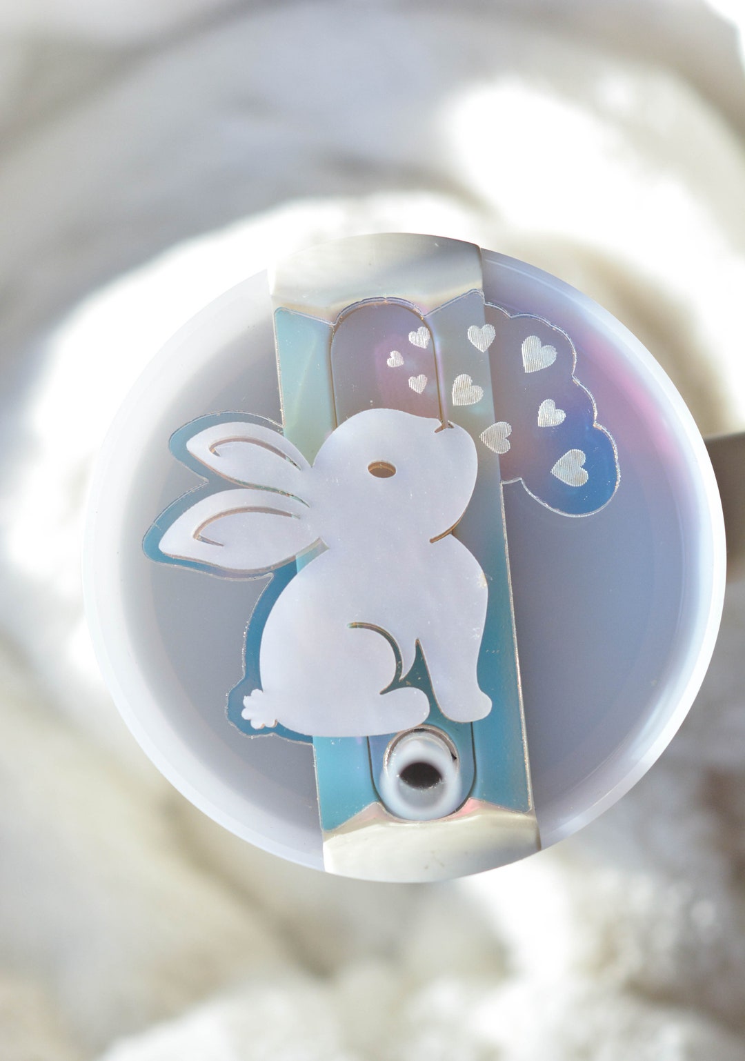 Easter Bunny Stanley Name Plates Lid Toppers Cup Accessories ...