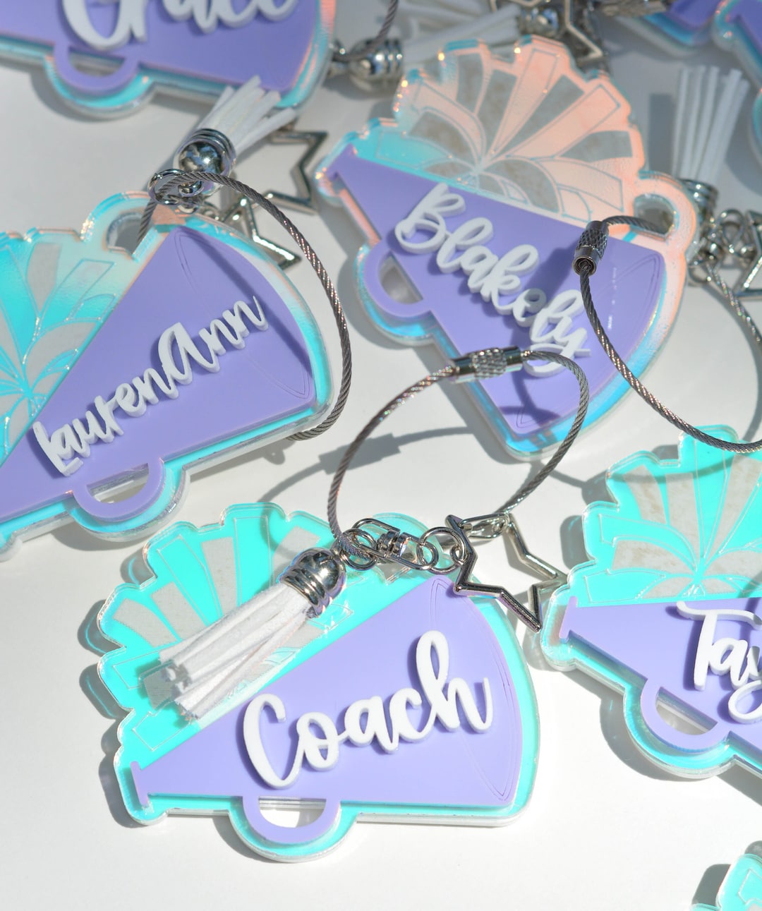Cheer Team Gifts, Personalized Cheerleader Keychains, Custon Cheer Team ...