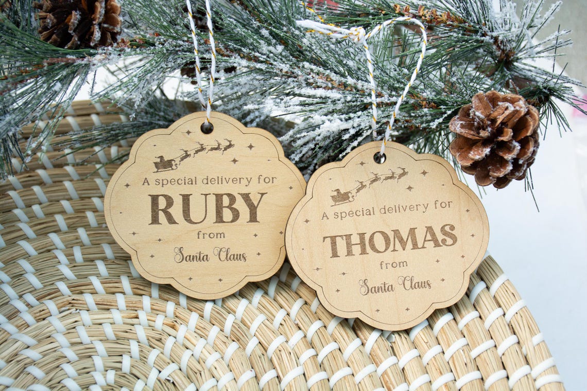 Special Delivery From Santa Custom With Child's Name Wooden Engraved ...