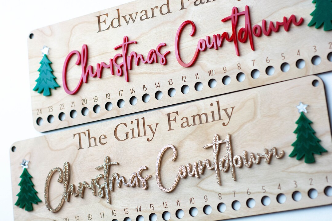 Candy Cane Christmas Countdown | Personalized Christmas Advent Calendar ...