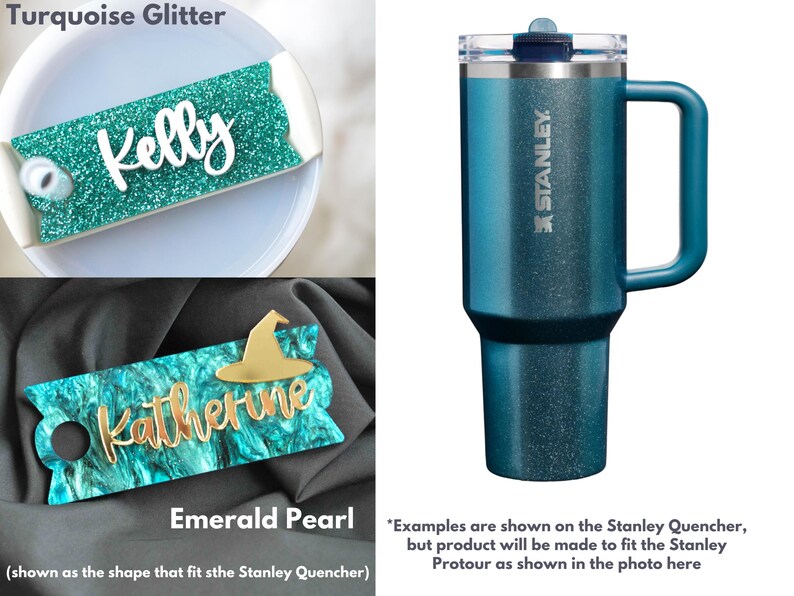 Ponderosa Shimmer Stanley Protour Flip Topper Name Plate Straw Tumbler ...