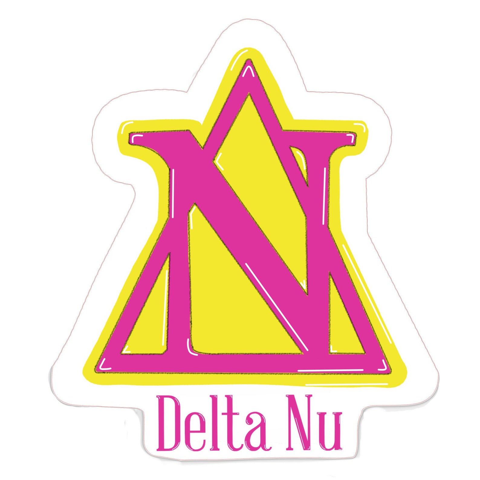 Delta Nu Legally Blonde Water Resistance Sticker Gift | Etsy