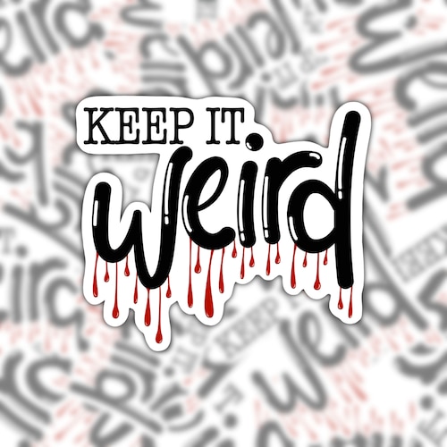 Keep It Weird Keychain Morbid Podcast True Crime - Etsy