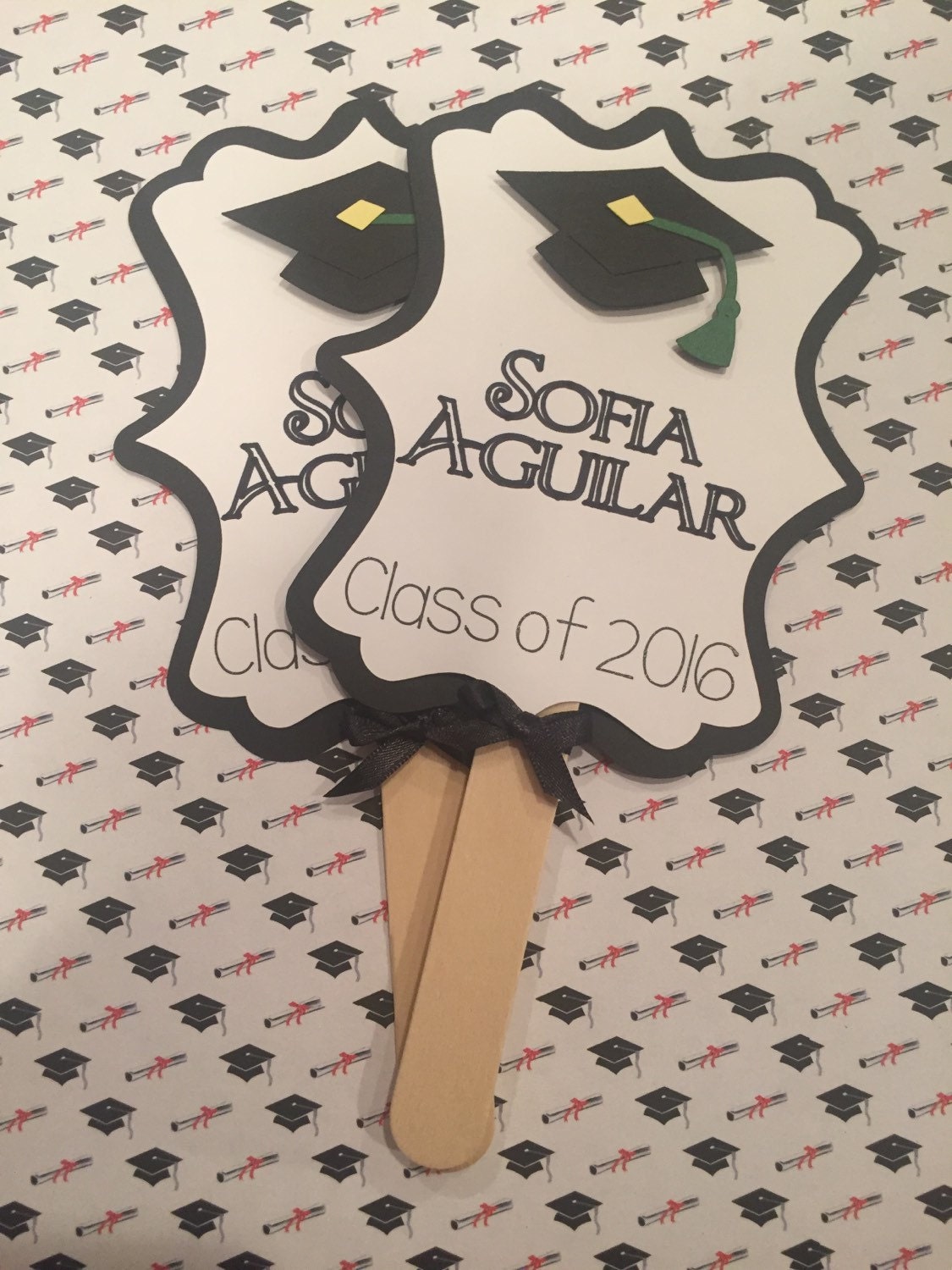 Graduation Paper Fans Graduation Fan Favor Graduation Favor | Etsy