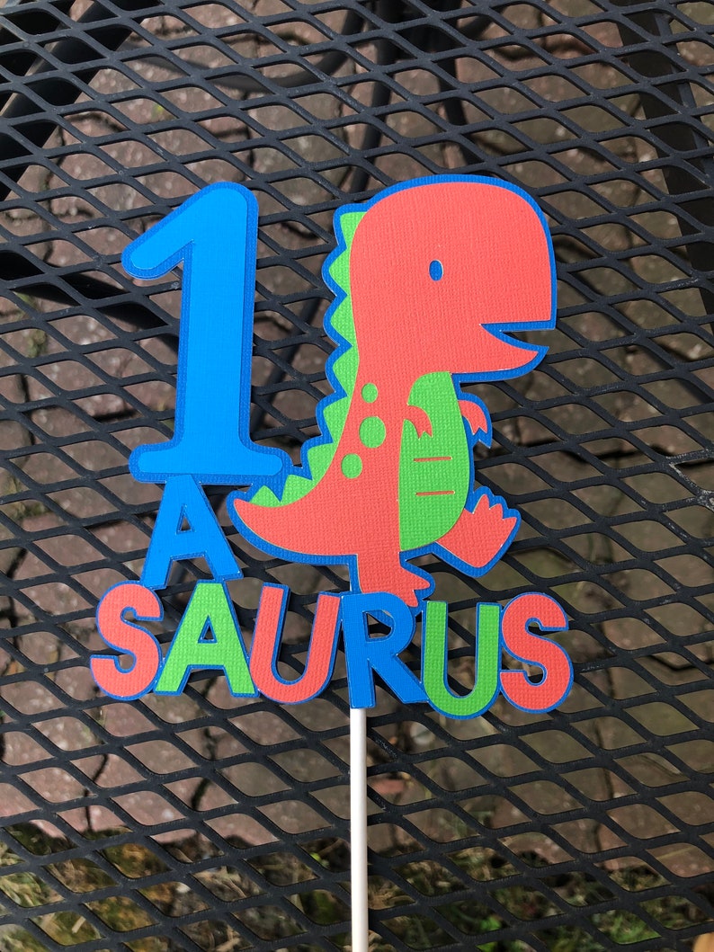 Dinosaur Cake Topper Oneasaurus Birthday One Cake Topper | Etsy