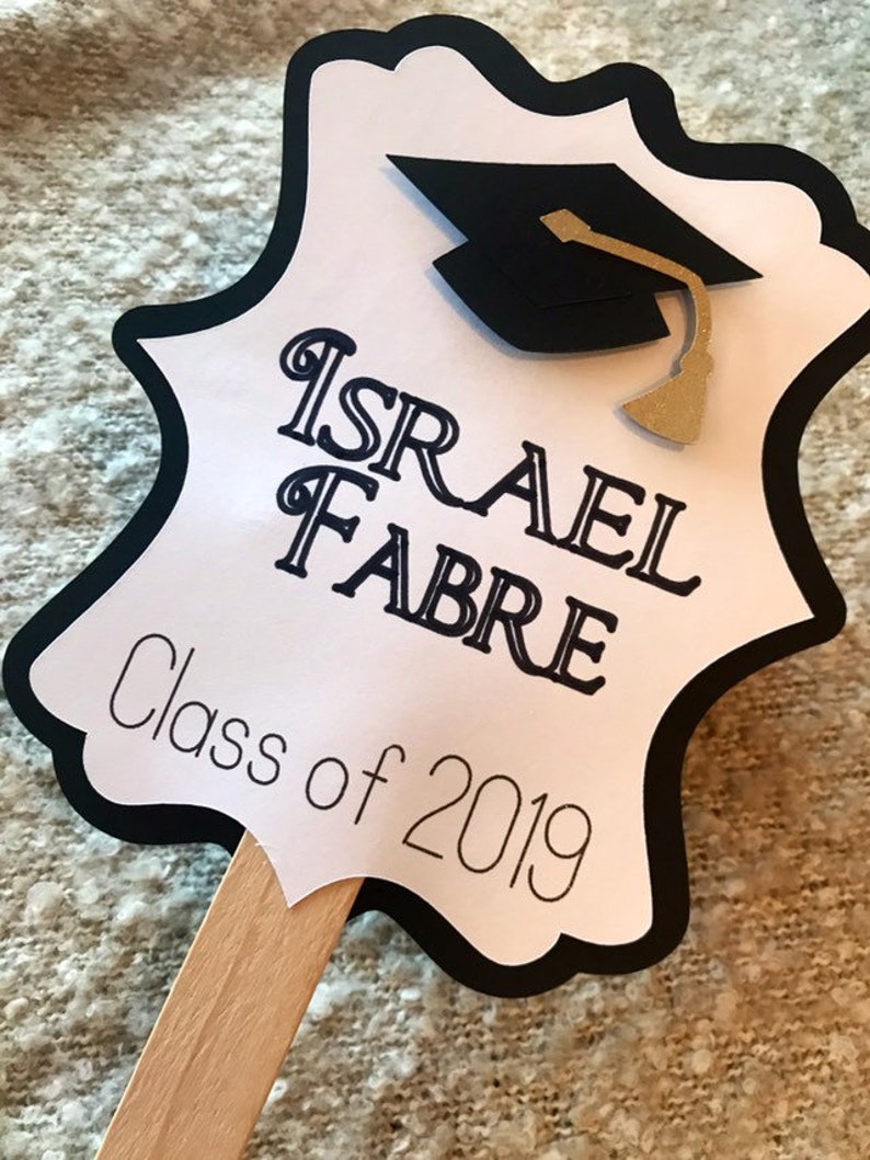 Graduation Paper Fans Graduation Fan Favor Graduation Favor | Etsy