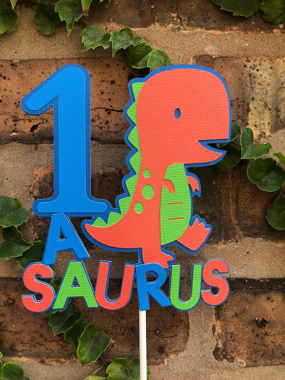 Dinosaur Cake Topper Oneasaurus Birthday One Cake Topper | Etsy