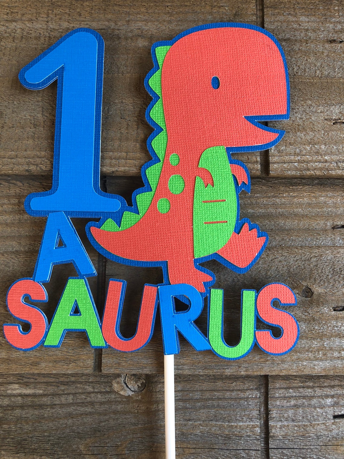 Dinosaur Cake Topper Oneasaurus Birthday One Cake Topper | Etsy